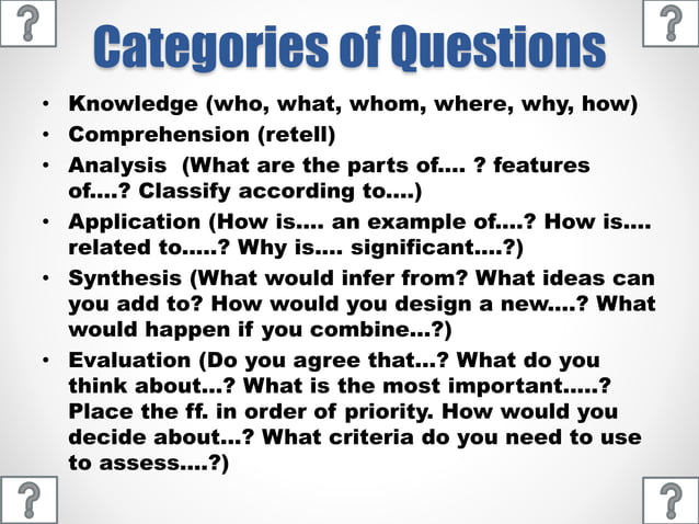 Teaching with questioning and answering method | PPTX | Educational ...