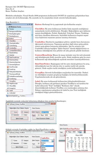 Fatih Yildizhan 6 Tool Box Tanitimi | PDF
