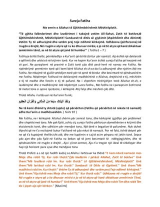 Sureja Fatiha | PDF