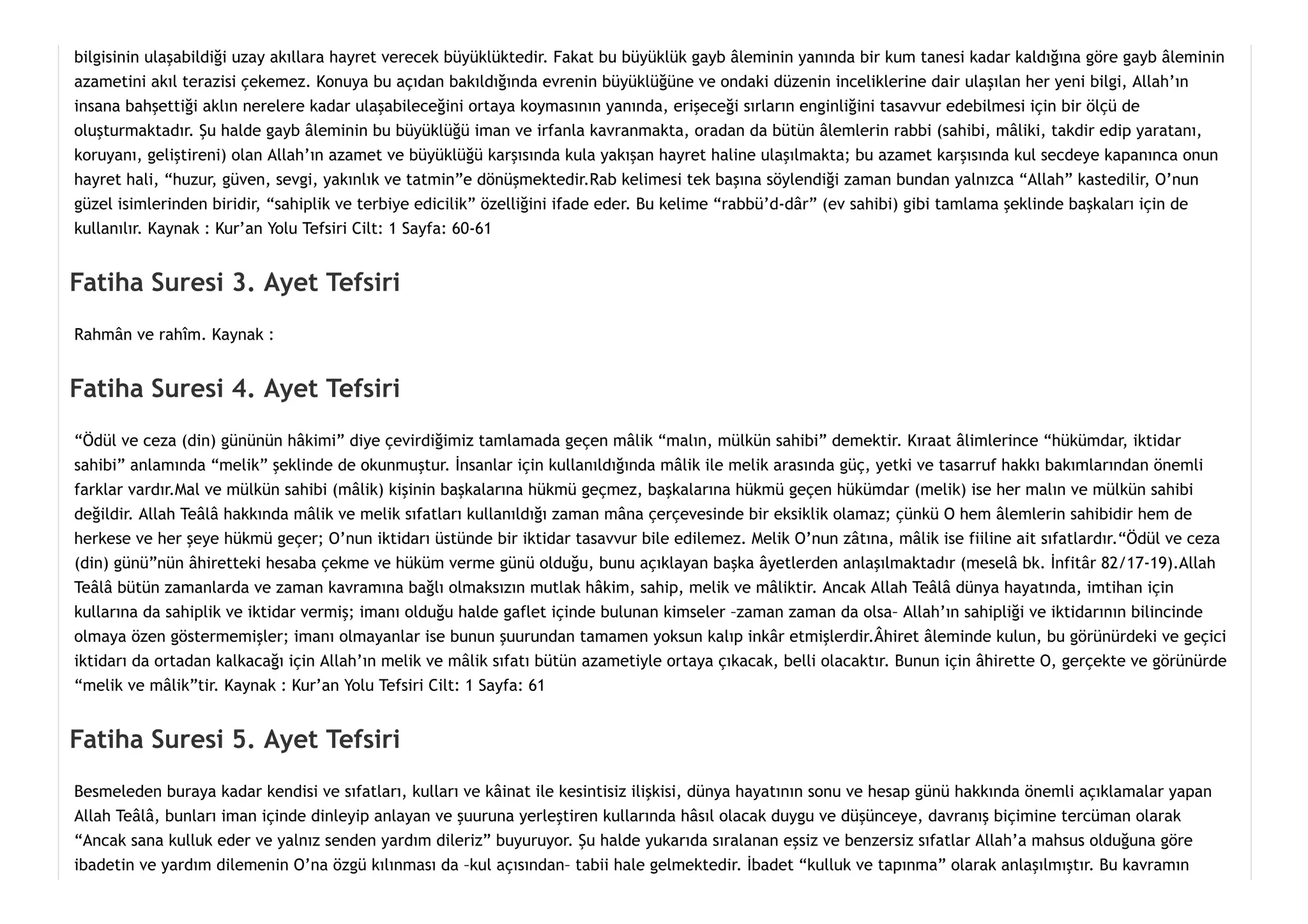 Fatiha suresi suresi.com.tr