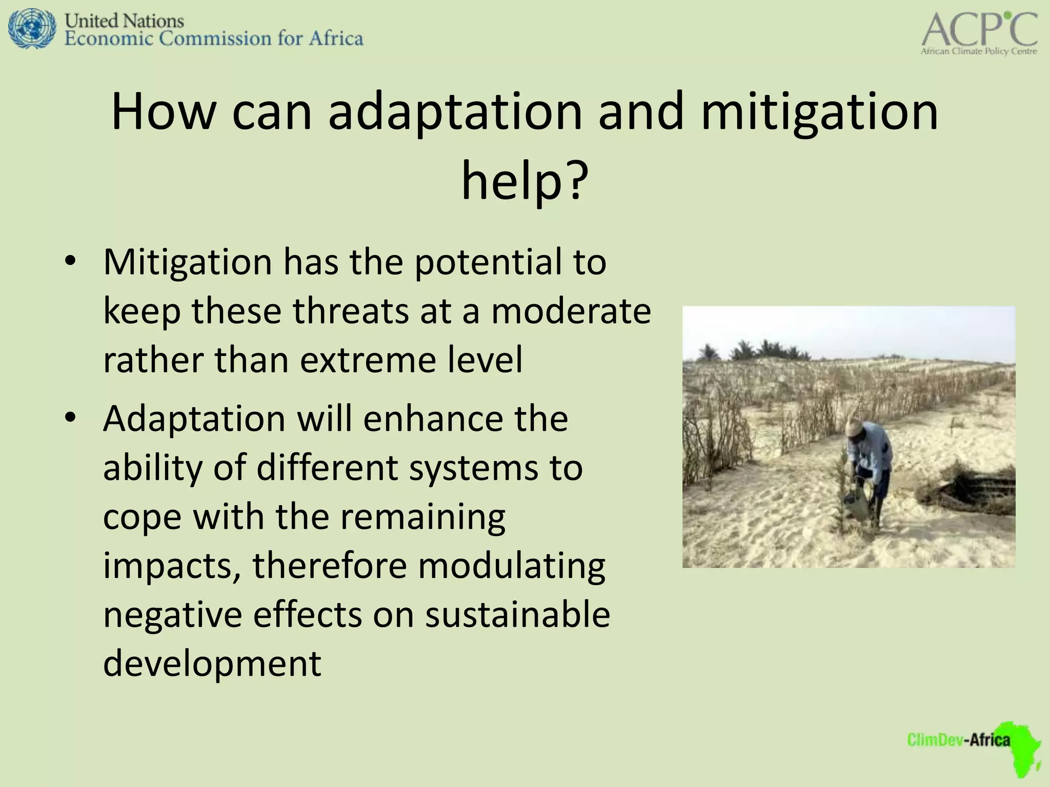 Climate Resilient Pathways, Adaptation, Mitigation and Sustainable ...