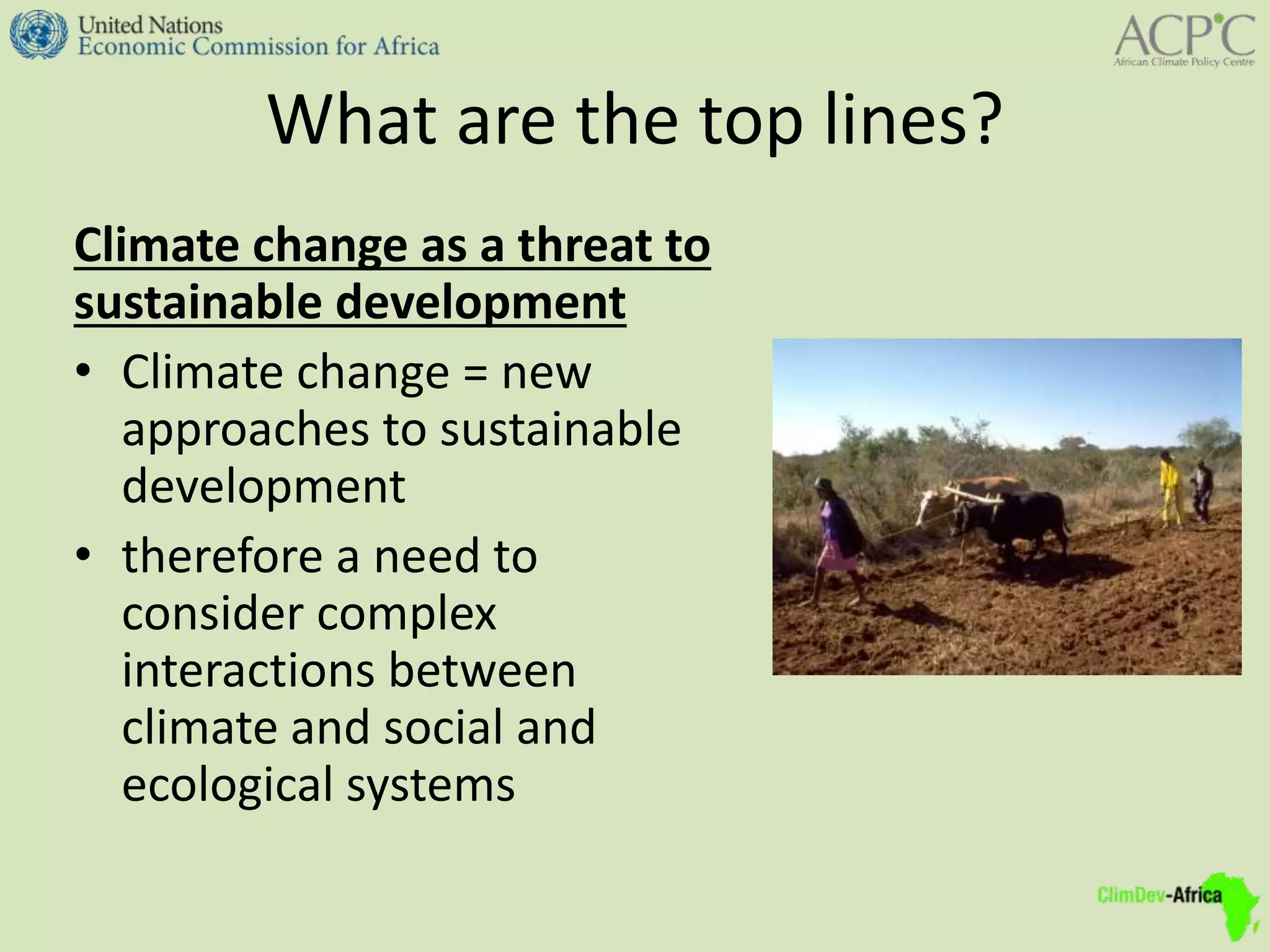Climate Resilient Pathways, Adaptation, Mitigation and Sustainable ...