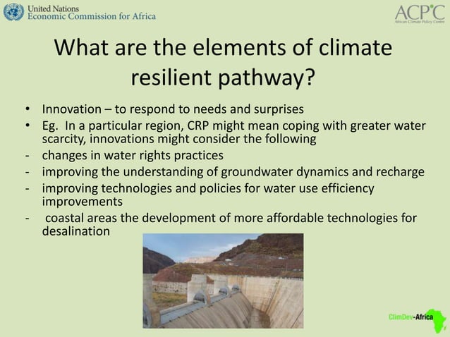 Climate Resilient Pathways, Adaptation, Mitigation and Sustainable ...