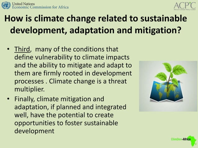 Climate Resilient Pathways, Adaptation, Mitigation and Sustainable ...