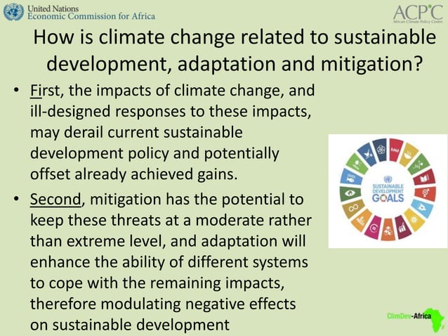 Climate Resilient Pathways, Adaptation, Mitigation and Sustainable ...