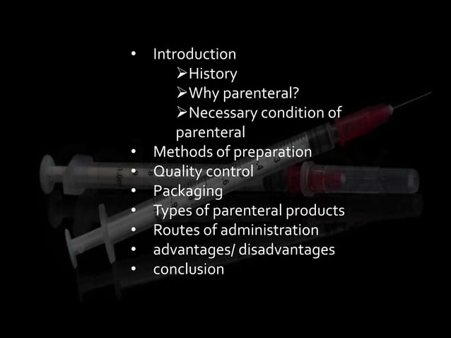 parenterals | PPTX