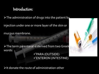 parenterals | PPTX