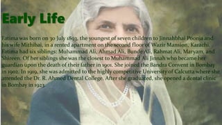 Fatima jinnah (Social Studies / Pakistan Studies) | PPTX