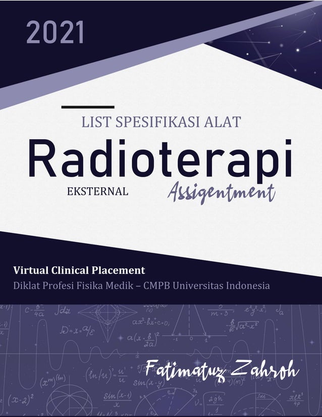 list spesifikasi alat radioterapi eksternal | PDF