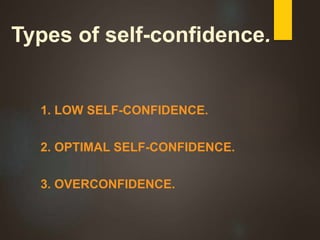 Self confidence | PPTX