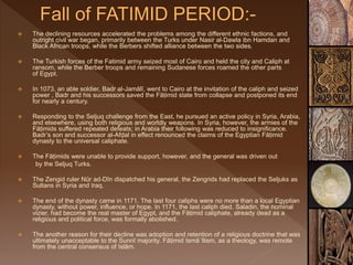 Fatimid dynasty | PPTX | Islam | Religion & Spirituality