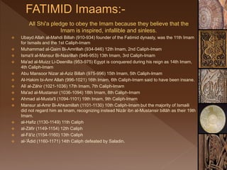 Fatimid dynasty | PPTX | Islam | Religion & Spirituality