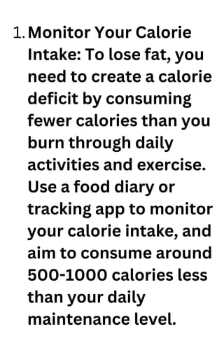 FAT LOSS DIET PLAN | PDF