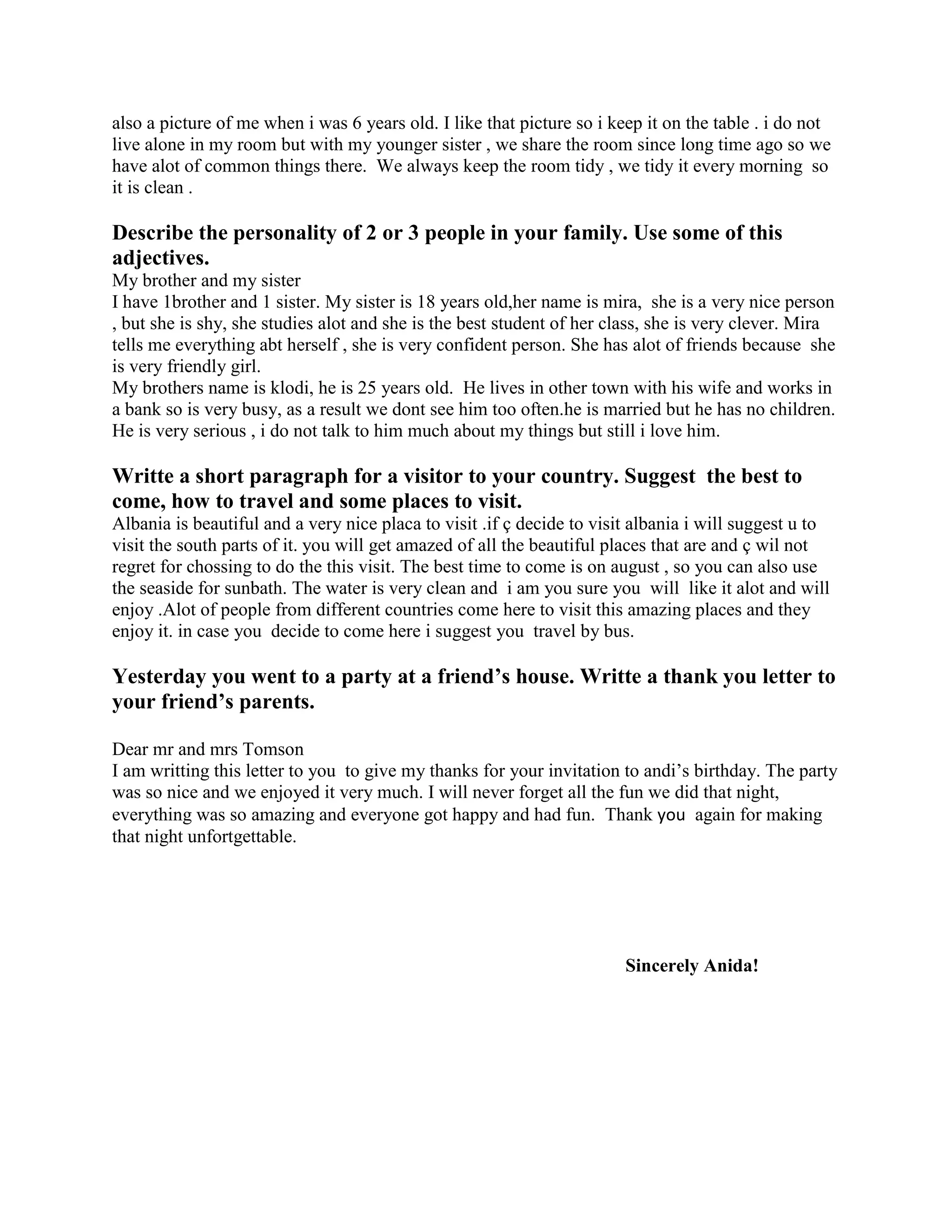 Short Letters | DOCX