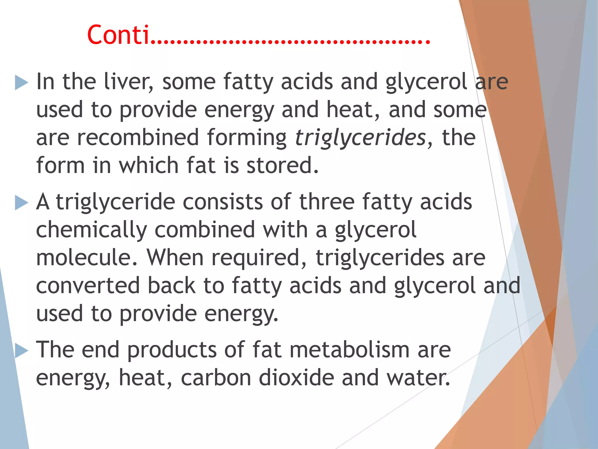 Fat metabolism | PPTX
