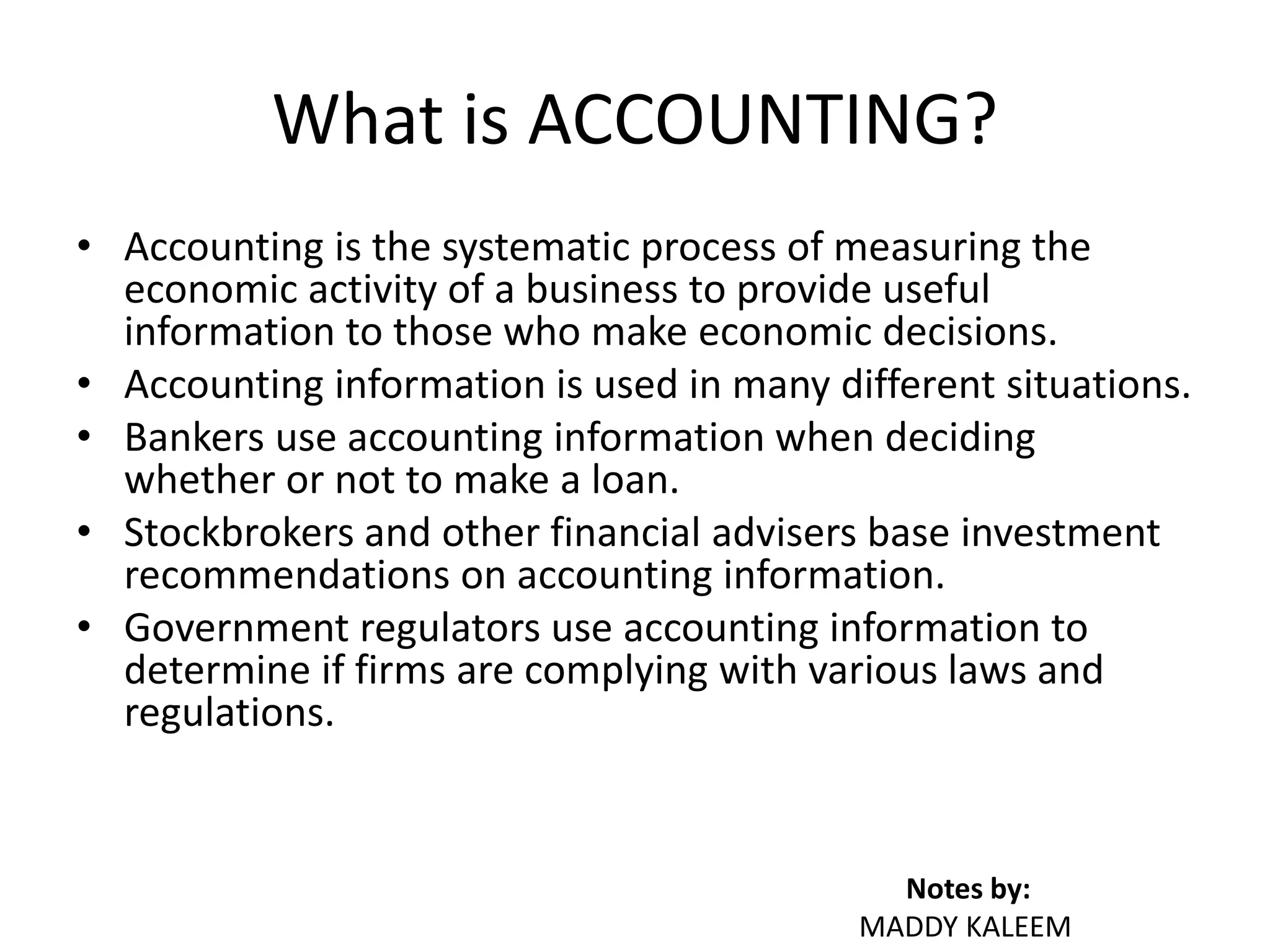 Financial Accounting | PPT