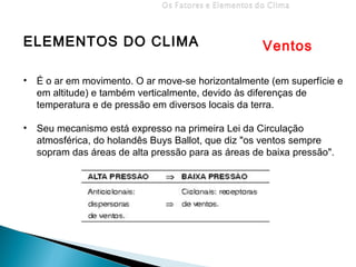 Fatores e elementos climáticos | PPT