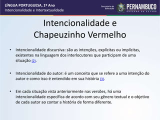 Fatores Pragmáticos intencionalidade e intertextualidade.ppt