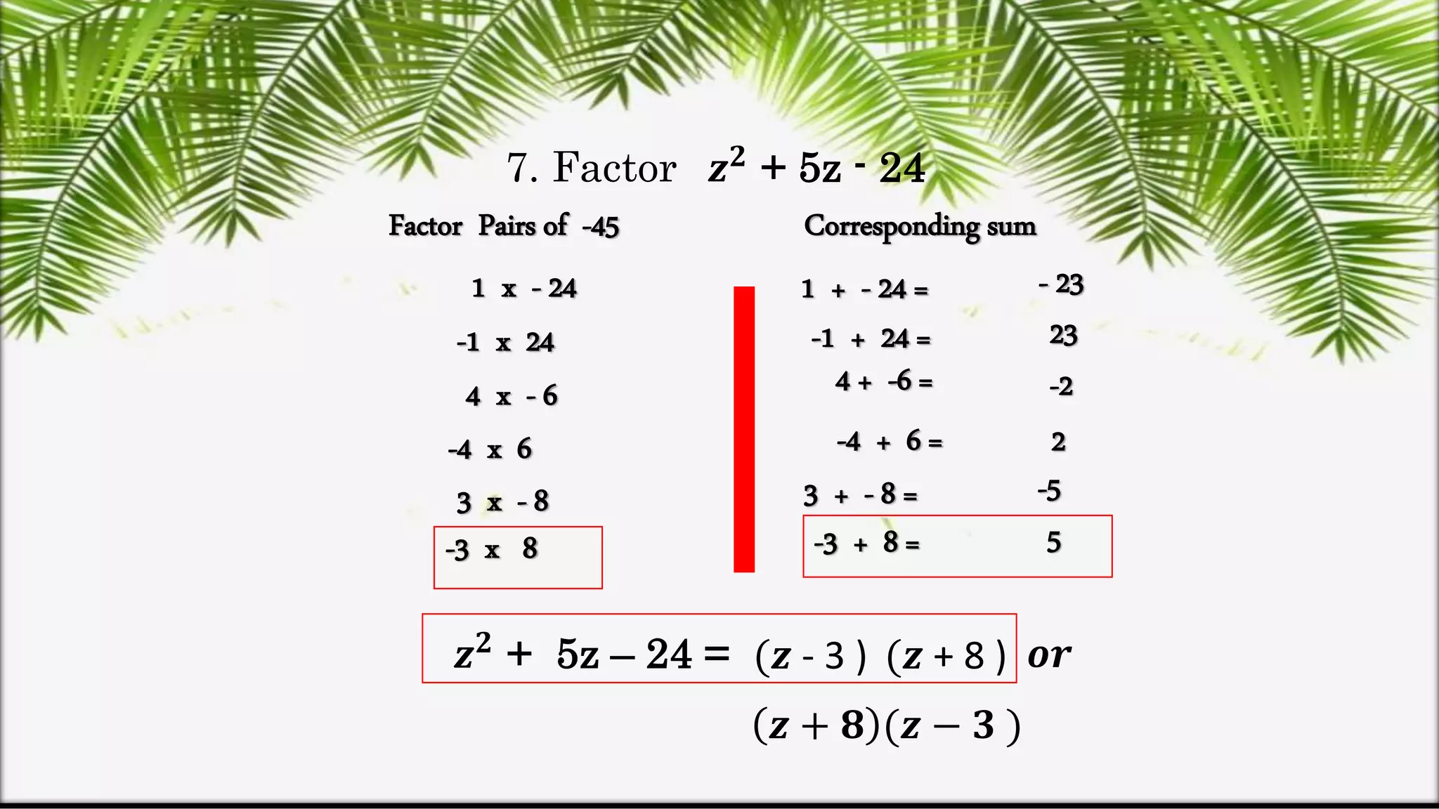 Fatoring Non Perfect Square Trinomial | PPTX