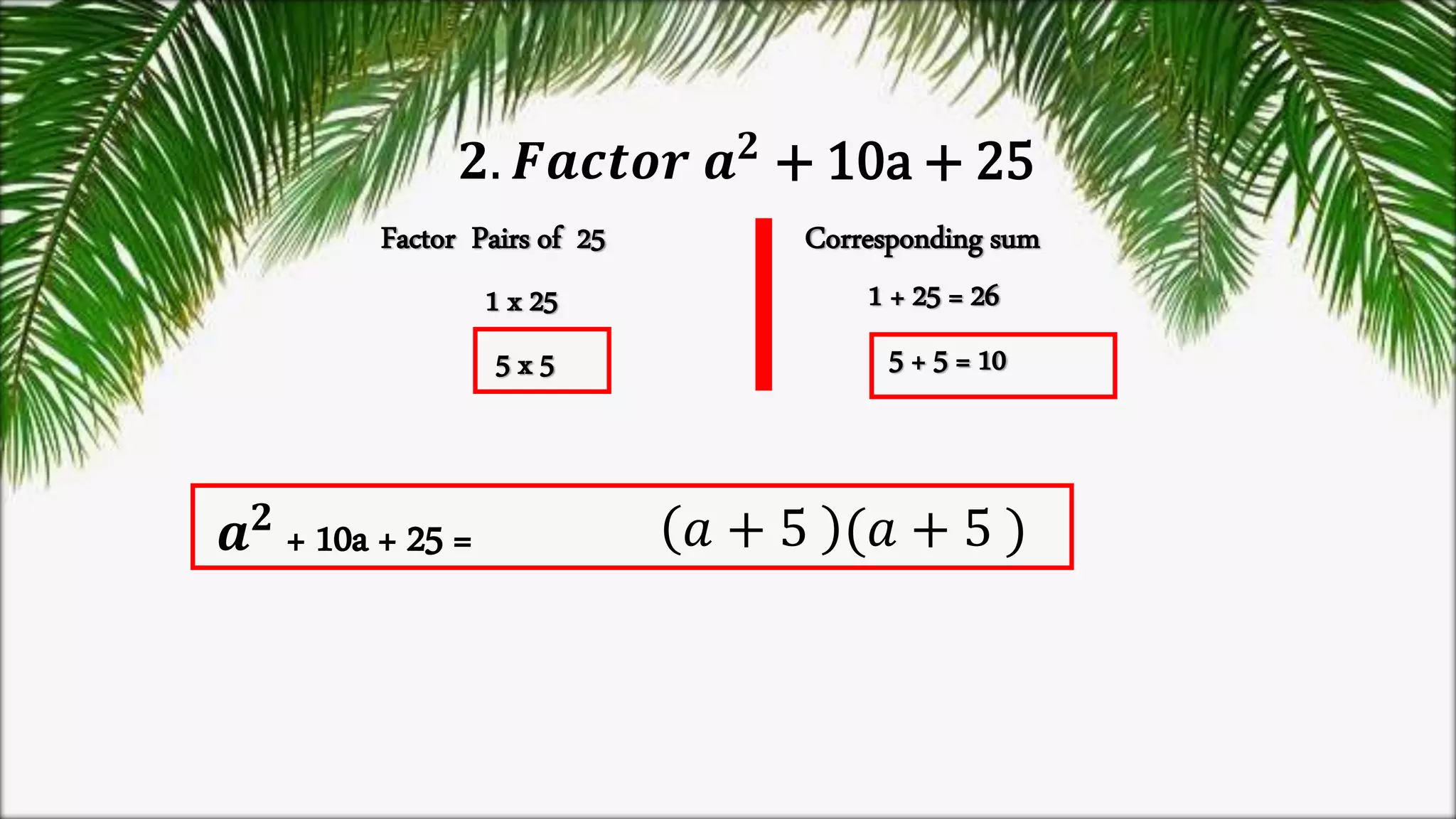 Fatoring Non Perfect Square Trinomial | PPTX