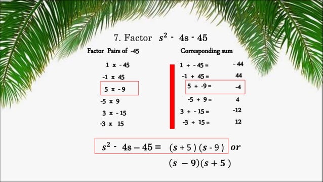 Fatoring Non Perfect Square Trinomial | PPTX | Computing | Technology & Computing