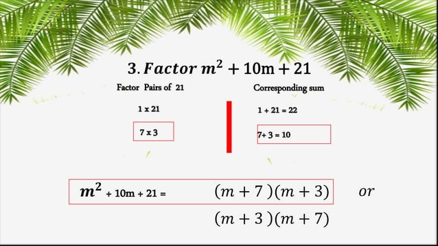Fatoring Non Perfect Square Trinomial | PPTX | Computing | Technology & Computing