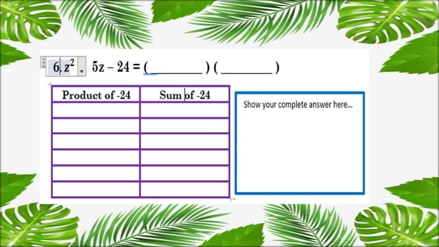 Fatoring Non Perfect Square Trinomial | PPTX | Computing | Technology & Computing