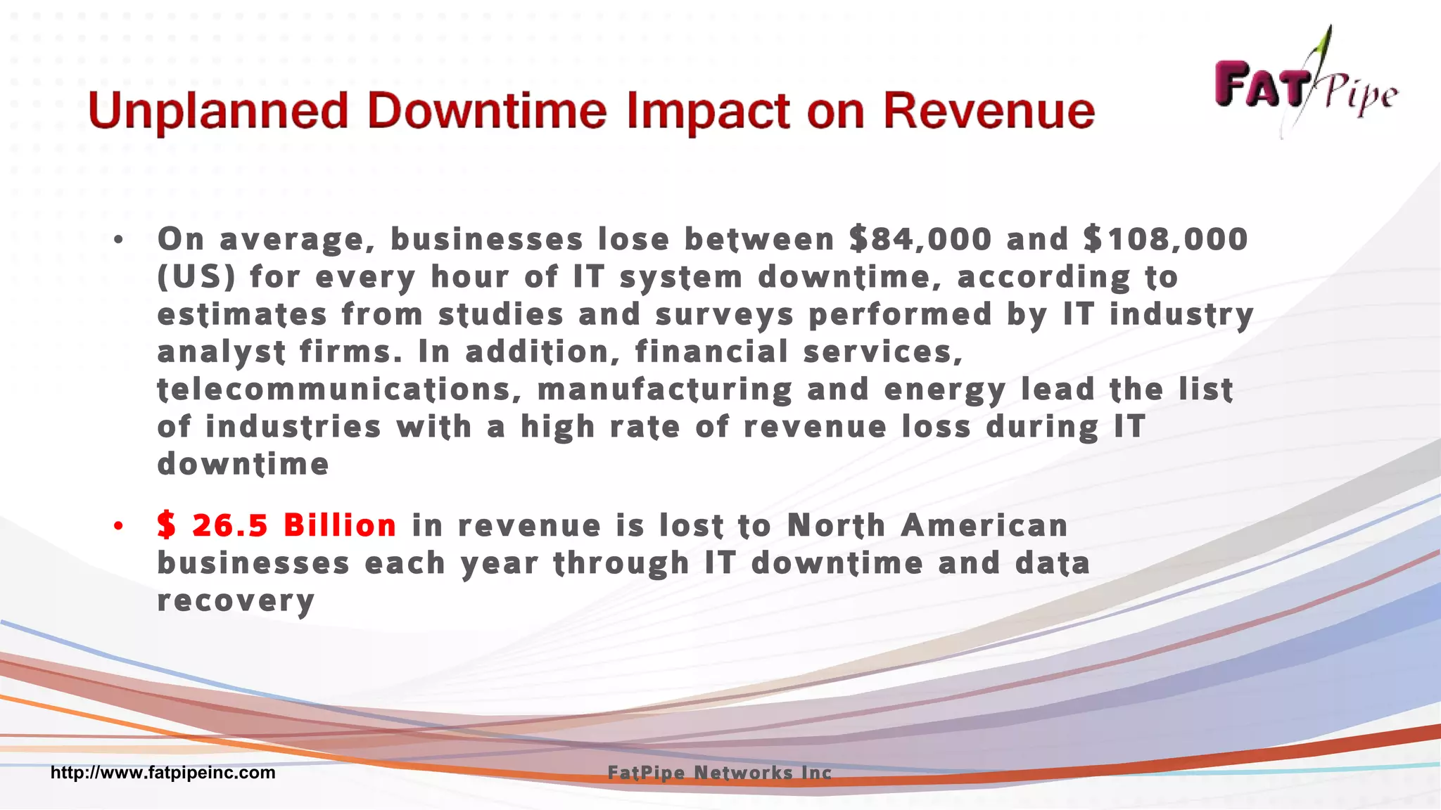 FatPipe Networks - High Avaliability | WAN Optimization Technology | PPT