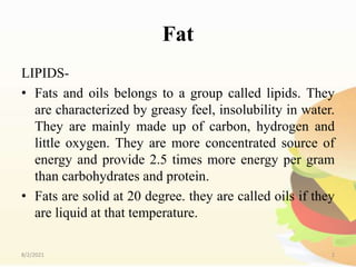 Fat ppt by preeti shukla rama college of nursing kanpuyr | PPTX ...