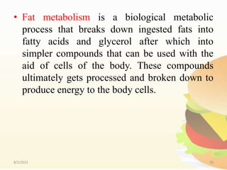 Fat ppt by preeti shukla rama college of nursing kanpuyr | PPTX