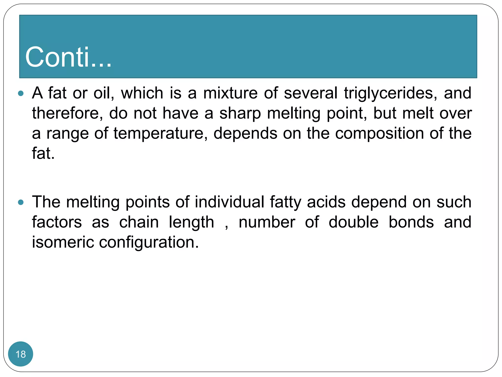 Characterstics of fats and oil & processing | PPTX