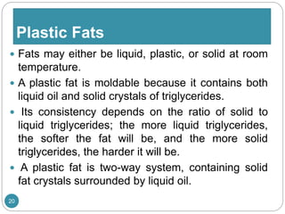 Characterstics of fats and oil & processing | PPTX