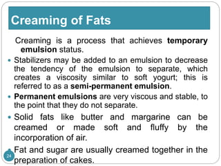 Characterstics of fats and oil & processing | PPTX