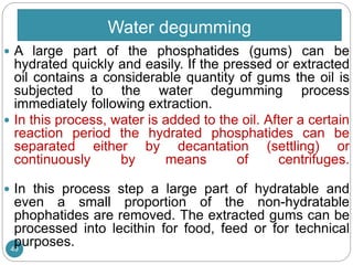 Characterstics of fats and oil & processing | PPTX