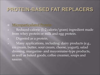 Fat replacers.ppt