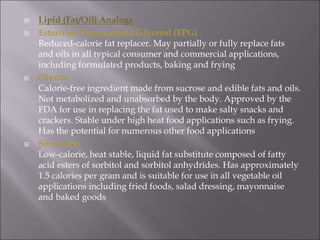 Fat replacers.ppt