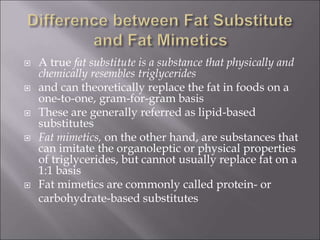 Fat replacers.ppt