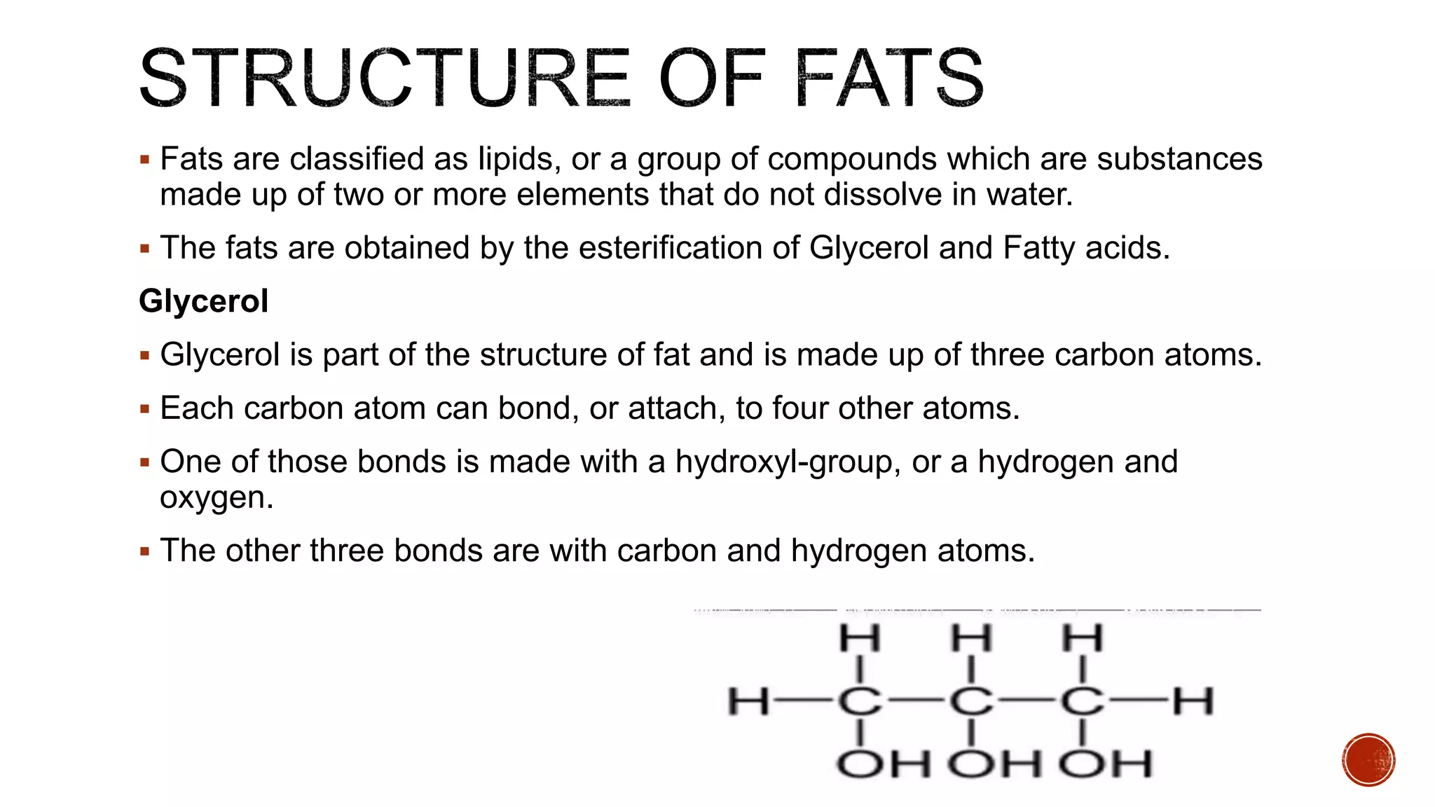 Fats - Structure and Composition | PPTX