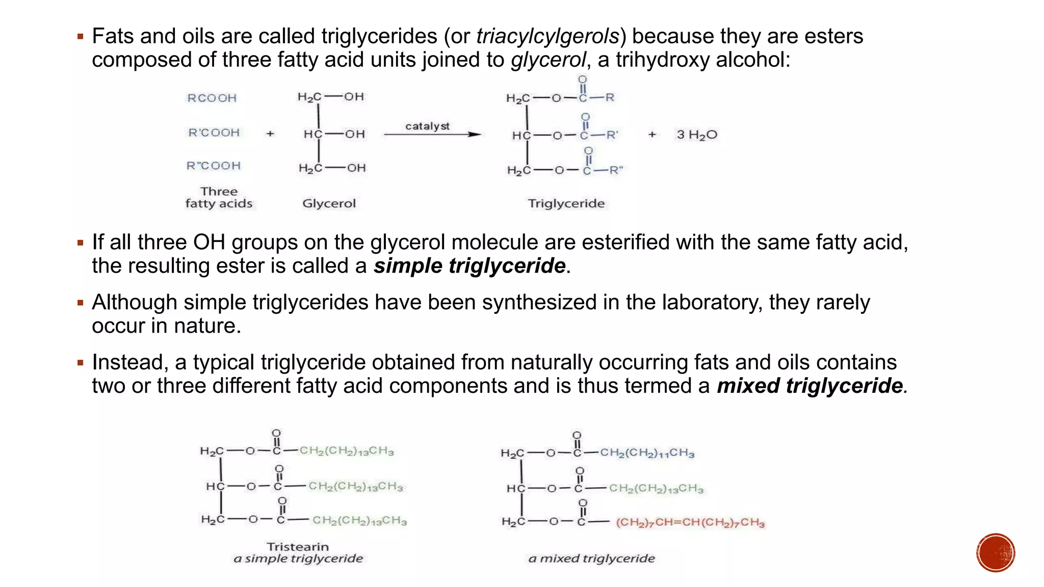 Fats - Structure and Composition | PPTX | Chemistry | Science