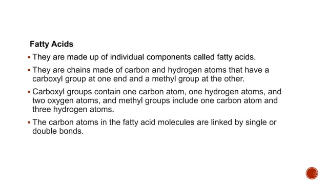 Fats - Structure and Composition | PPTX | Chemistry | Science
