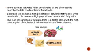 Fats - Structure and Composition | PPTX