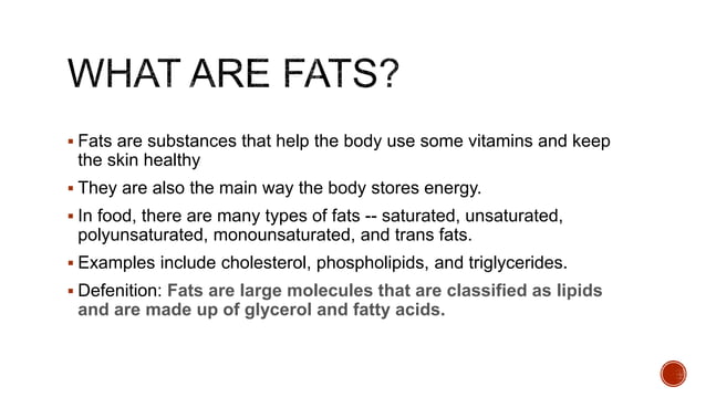 Fats - Structure and Composition | PPTX | Chemistry | Science