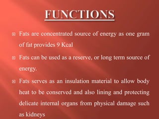 Micro-nutrient ( Fats ) | PPTX
