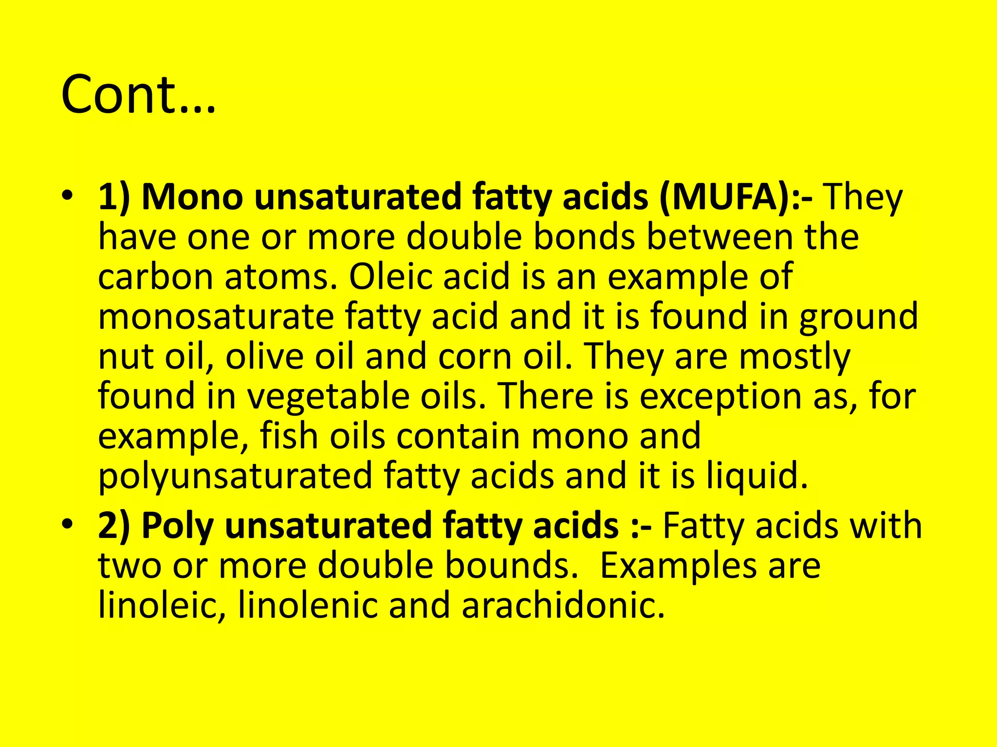 Fats Unit 3rd of nutrition | PPTX