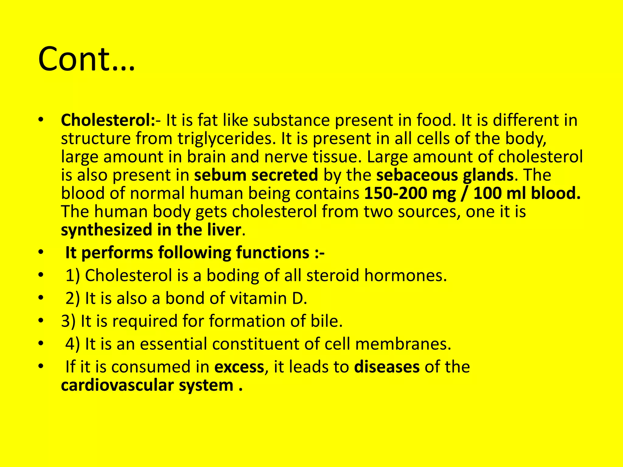 Fats Unit 3rd of nutrition | PPTX