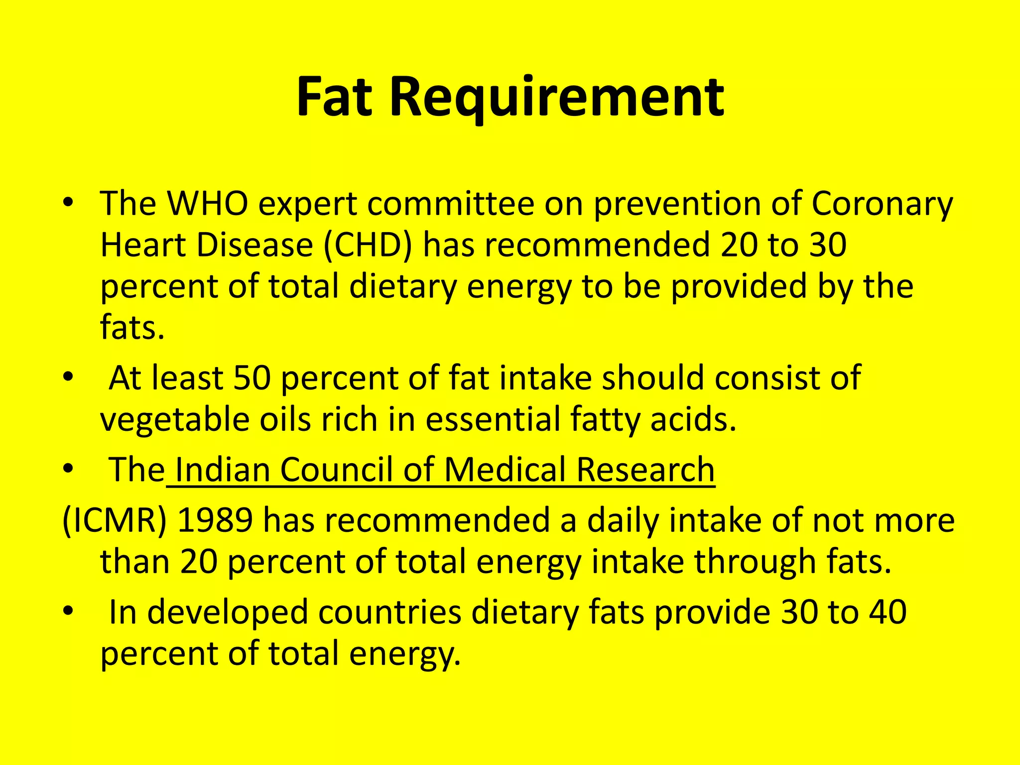 Fats Unit 3rd of nutrition | PPTX