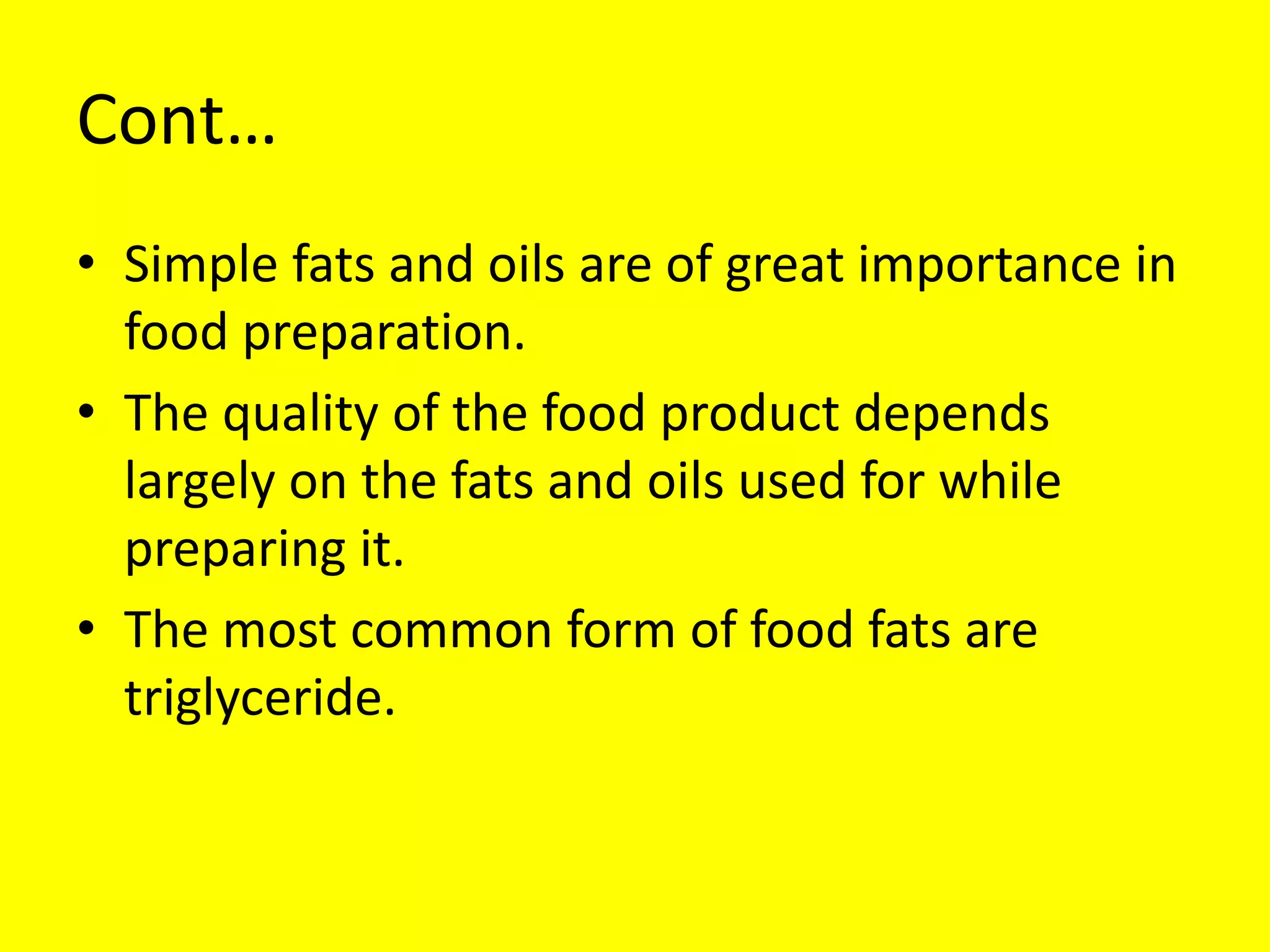 Fats Unit 3rd of nutrition | PPTX