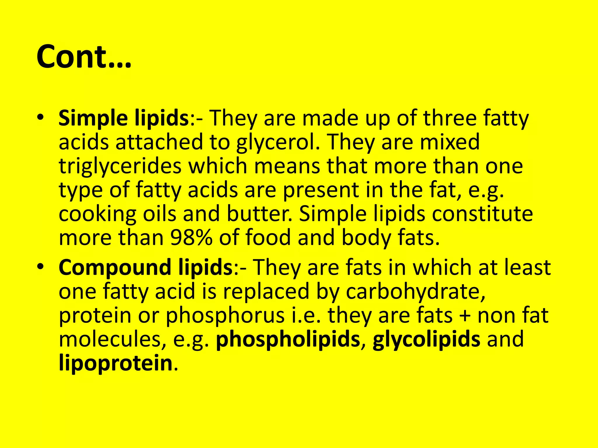 Fats Unit 3rd of nutrition | PPTX