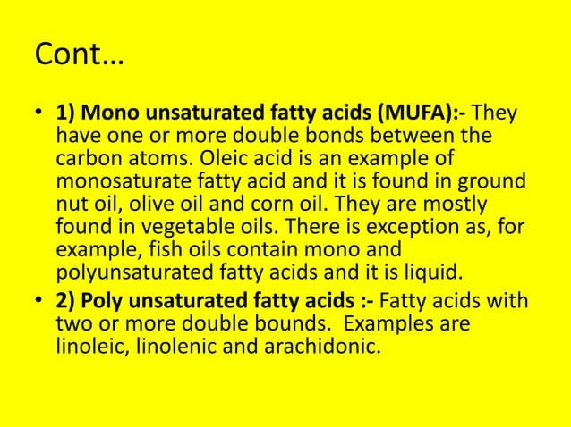 Fats Unit 3rd of nutrition | PPTX
