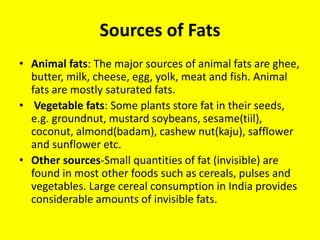 Fats Unit 3rd of nutrition | PPTX